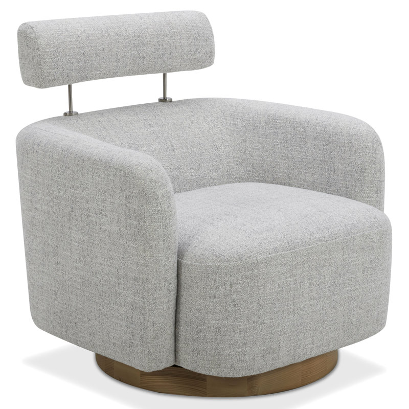 Wade Logan® Becerril Upholstered Swivel Barrel Chair & Reviews | Wayfair